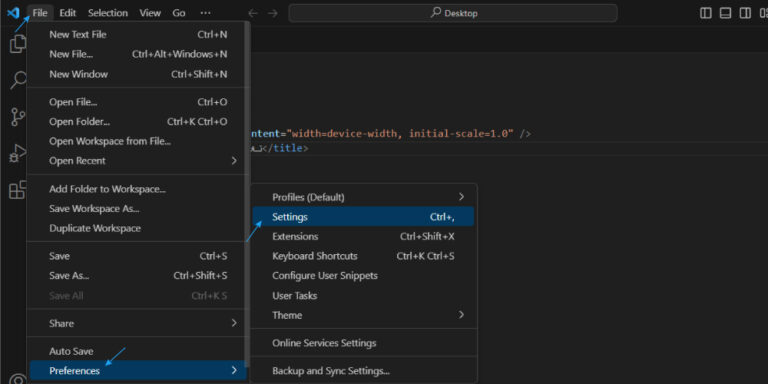آموزش تغییر فونت VS Code